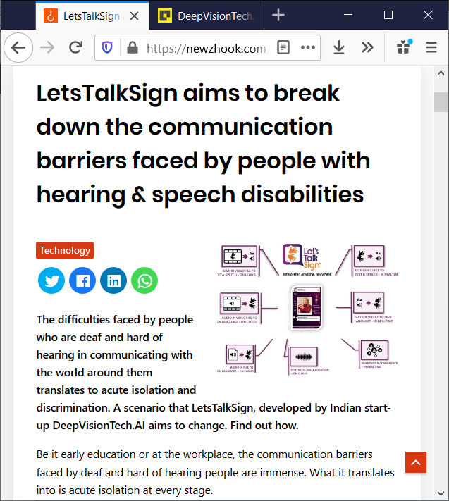 DeepVisionTech.AI - Empowering People with Disabilities to 'live independently'